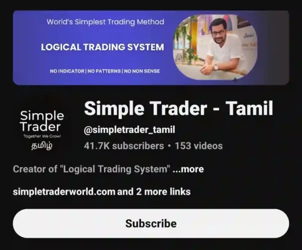Simple Trader Tamil 2023 Logical Trading System Course